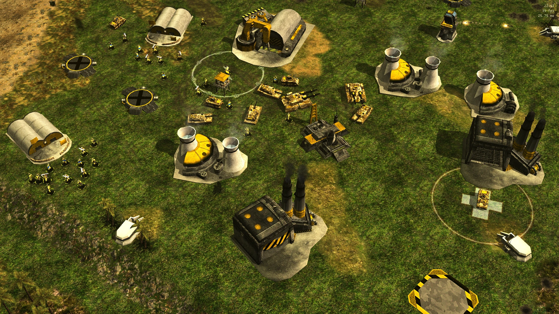 Intense base defense gameplay in Command & Conquer Generals mod C&C Tiberian Dawn Redux
