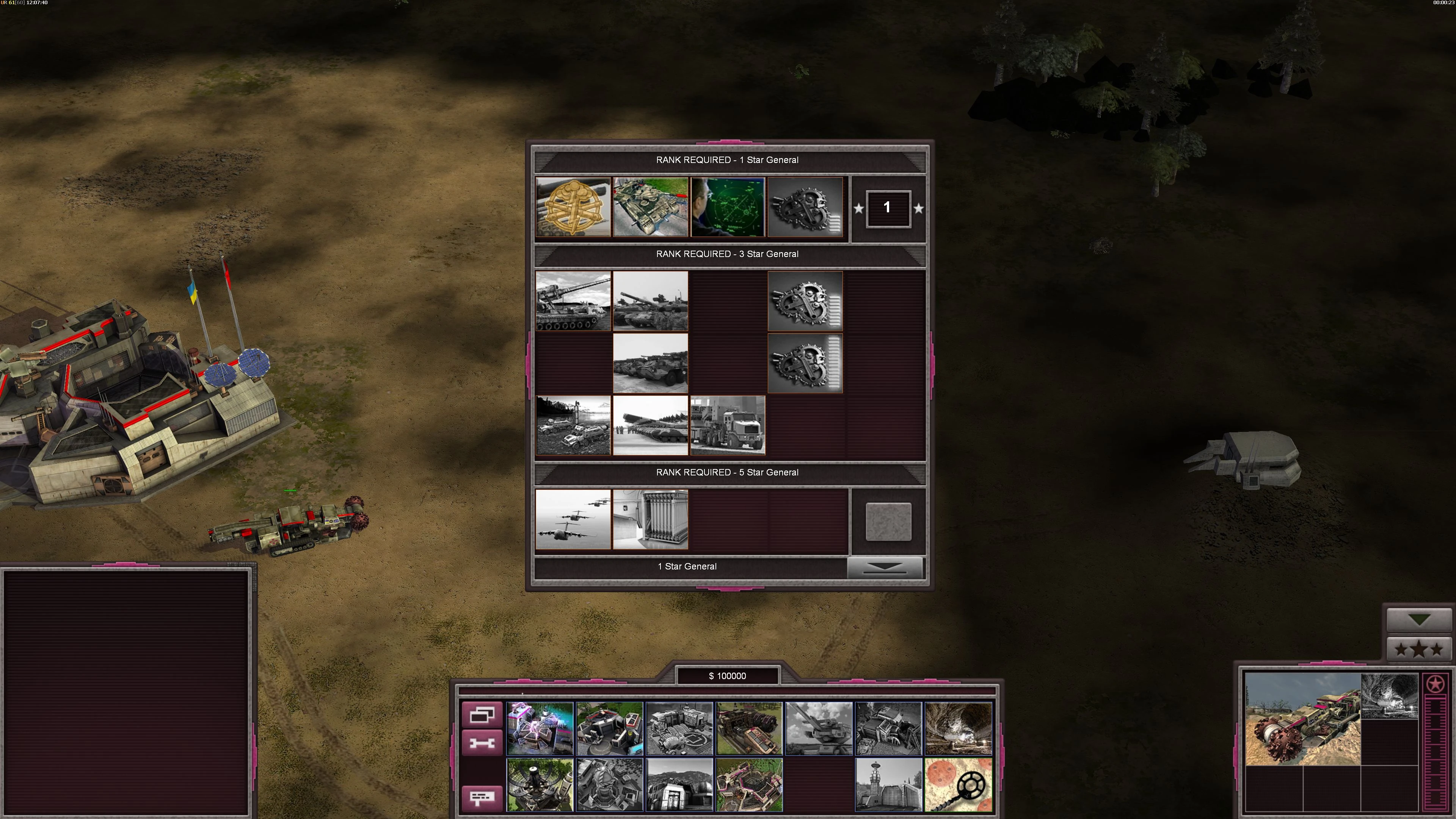 Command & Conquer Generals 2 Revolution Project mod weapon upgrades screen