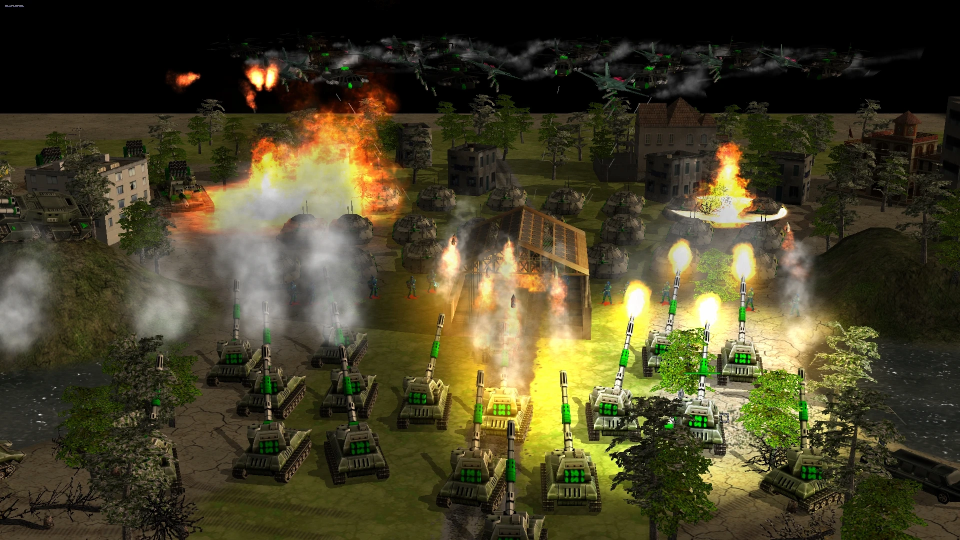 Epic tank and helicopter battle in Generals Project Raptor War ...