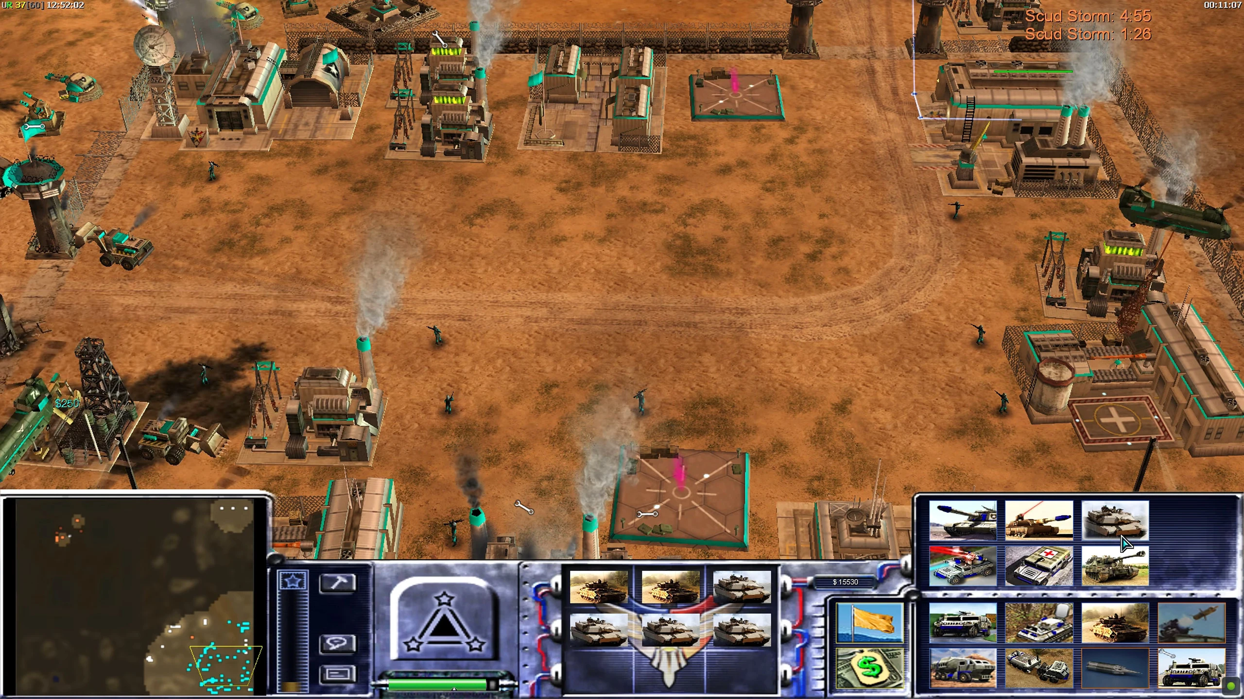 Advanced base management and tank selection in Generals Project Raptor mod