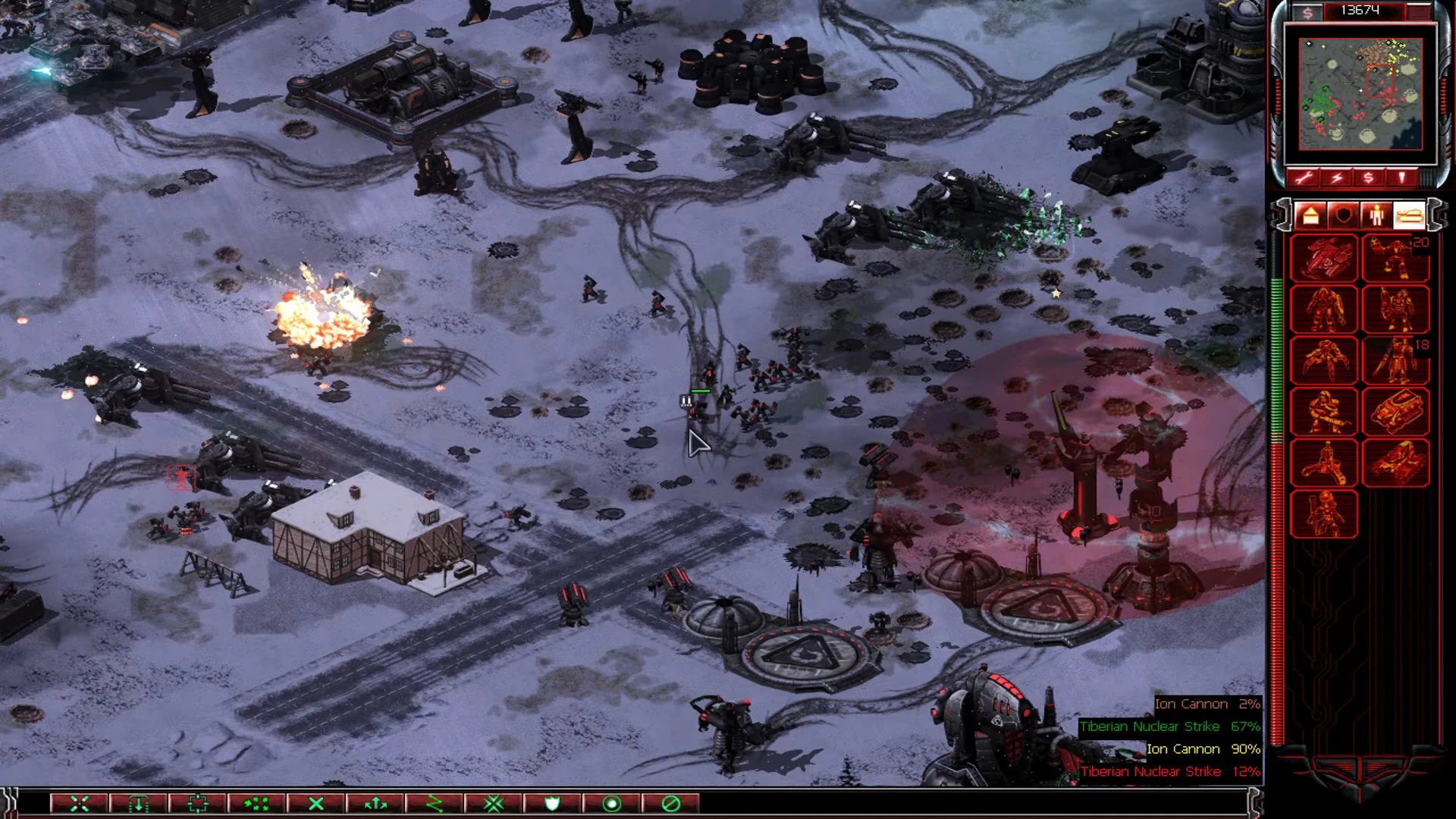 Tiberium Crisis 2 Mod winterliches Schlachtfeld Gameplay in Command ...