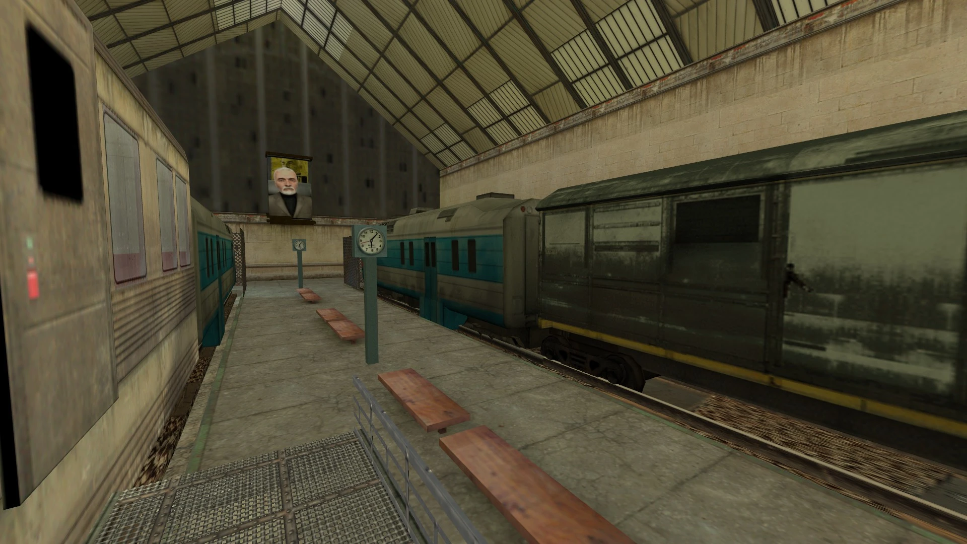 Classic Half-Life 2 Mod Featuring Retro Train Station Environment